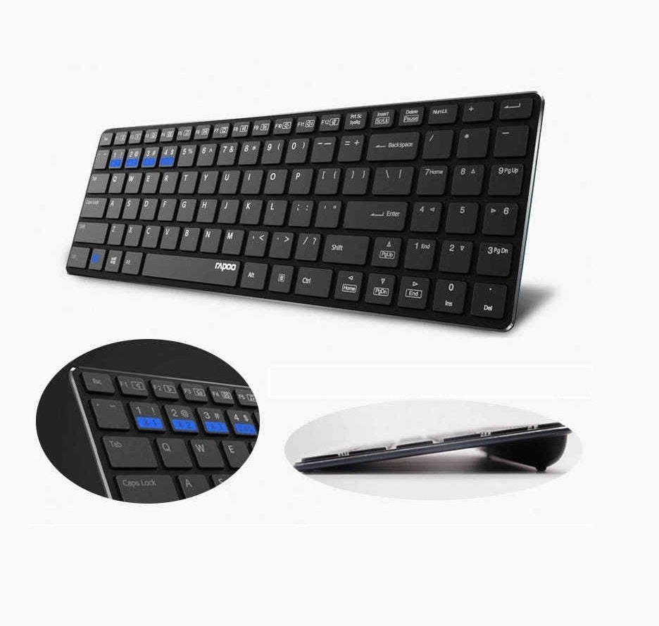 Rapoo 9300M Multi Device Wireless Ultra slim Combo Kit